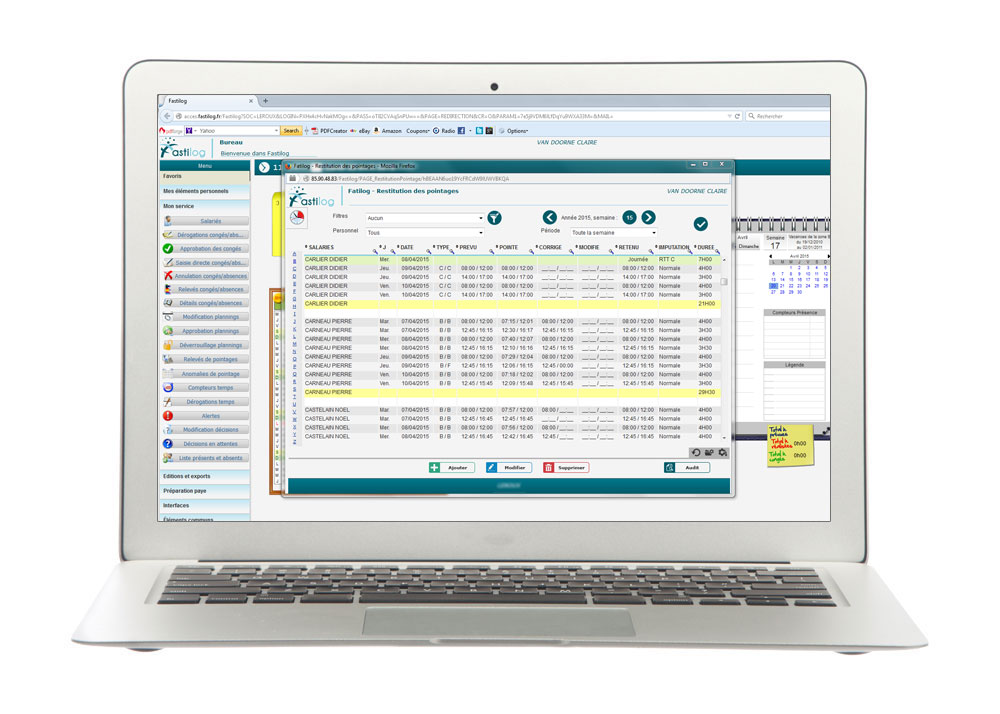 Gestion des temps de présence et pointages - Fastilog - gestion des ... Gestion des temps de présence et pointages - Fastilog - gestion des ...