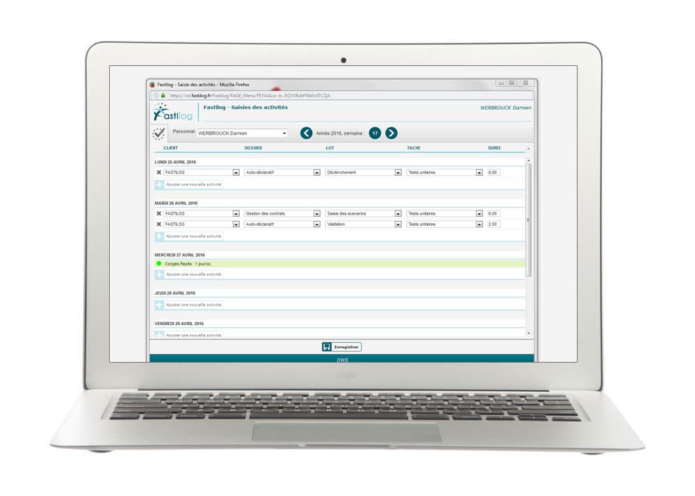 Gestion des activités - Fastilog - gestion des temps et des activités Gestion des activités - Fastilog - gestion des temps et des activités